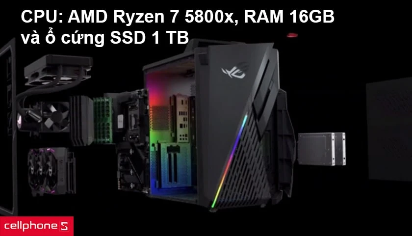 Máy tính đồng bộ ASUS ROG Strix G35DX-VN010T | Giá rẻ, trả góp 0%