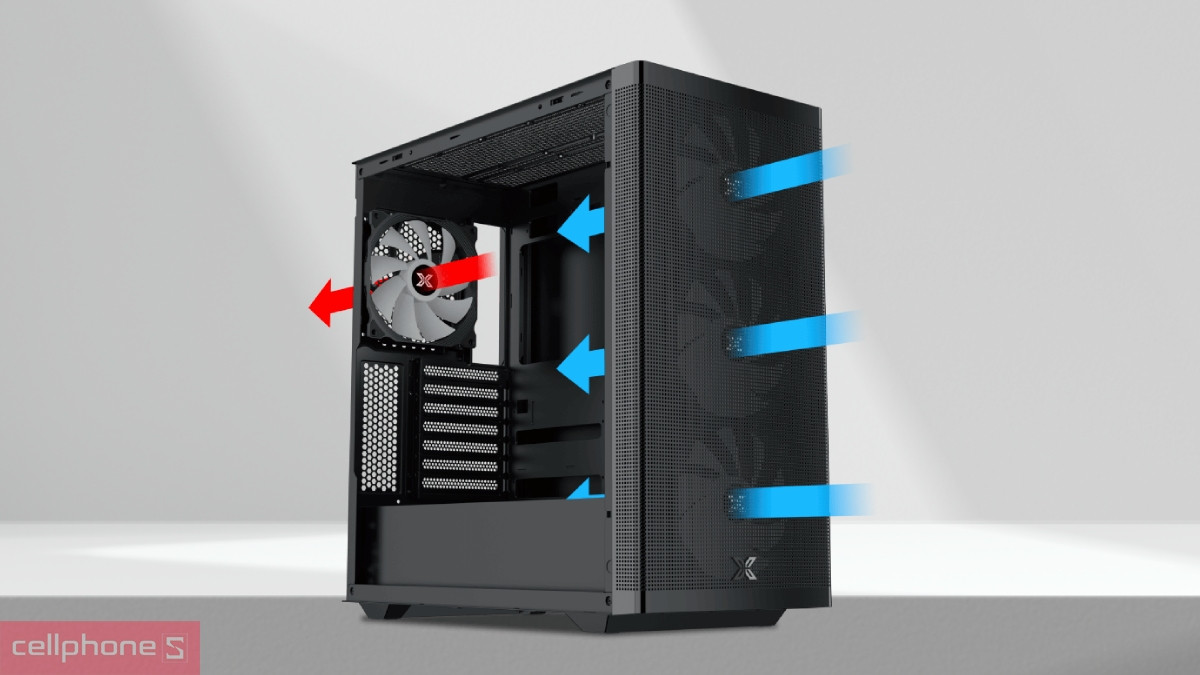 Case máy tính XIGMATEK Osiris Pro 4FX ATX Đen | Giá rẻ