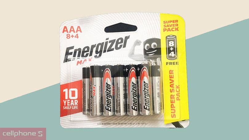 Pin Energizer Max AA E91BP8+4 | Giá rẻ