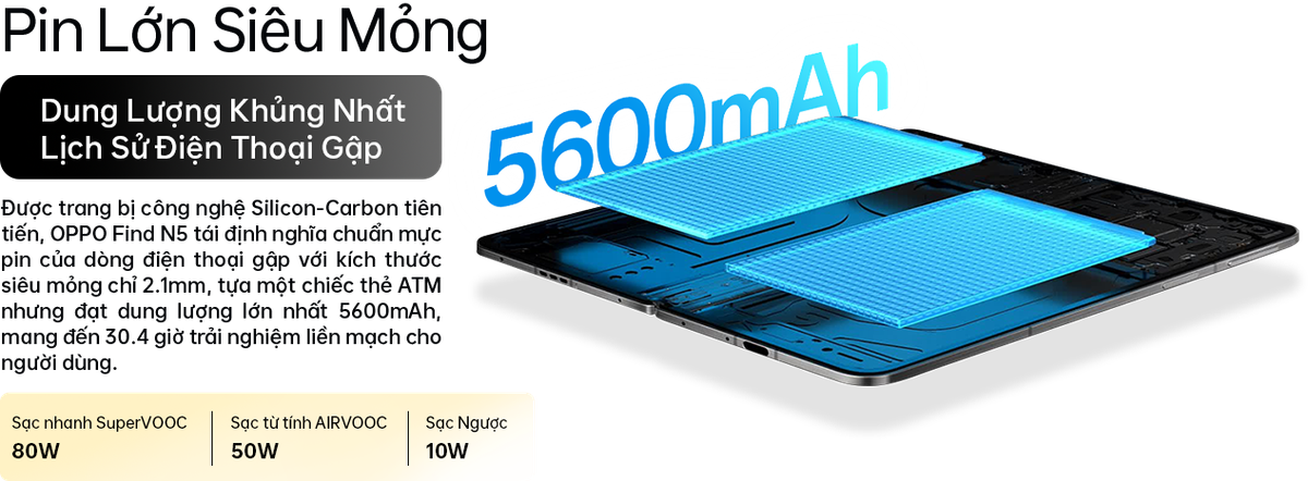 OPPO Find N5 ra mắt chính thức, đặt trước giảm ngay >15tr