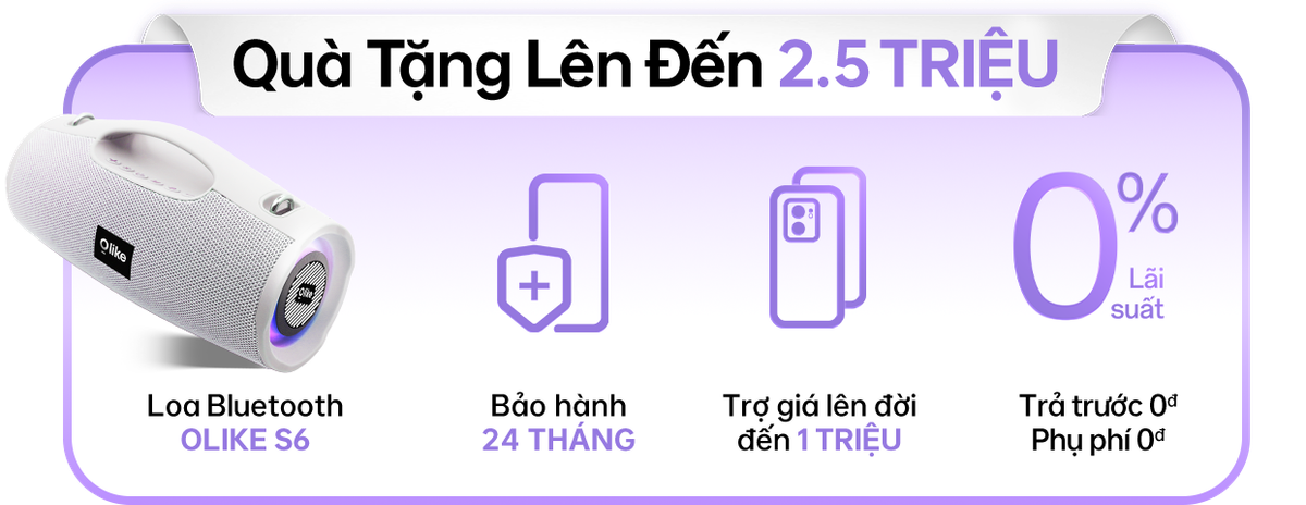 OPPO Reno13 F 5G giá rẻ, trả trước 0 đồng, có máy mới