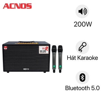 Loa Acnos karaoke, kéo, bluetooth | Giá tốt, trả góp 0%