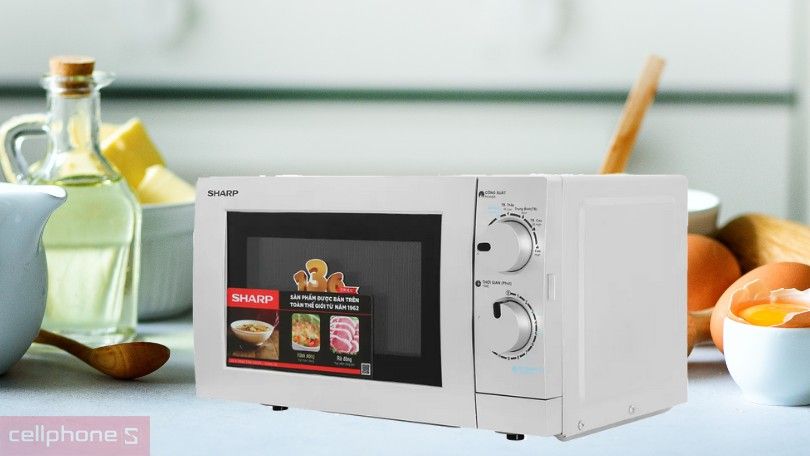 Lò vi sóng cơ không nướng Sharp R-207VN-SL 20L | Giá rẻ