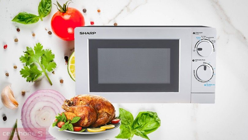 Lò vi sóng cơ không nướng Sharp R-209VN-SK 20L | Tốt, giá rẻ