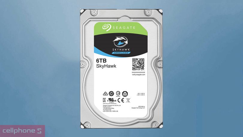Ổ cứng HDD Seagate SkyHawk 3.5" SATA 6TB (ST6000VX001) | Giá rẻ