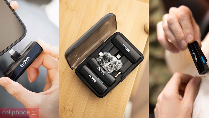 Micro thu âm không dây Boya Link | Giá cực tốt