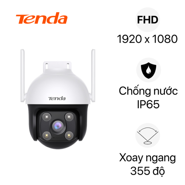 Camera IP Wifi Tenda CH3 1080P hồng ngoại không dây ngoài trời | Giá rẻ ...