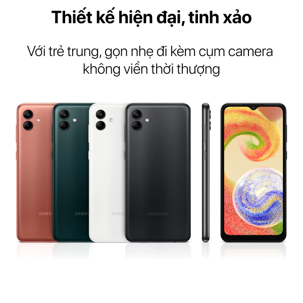 Samsung Galaxy A04 | Camera sắc nét, giá chưa đến 3 triệu