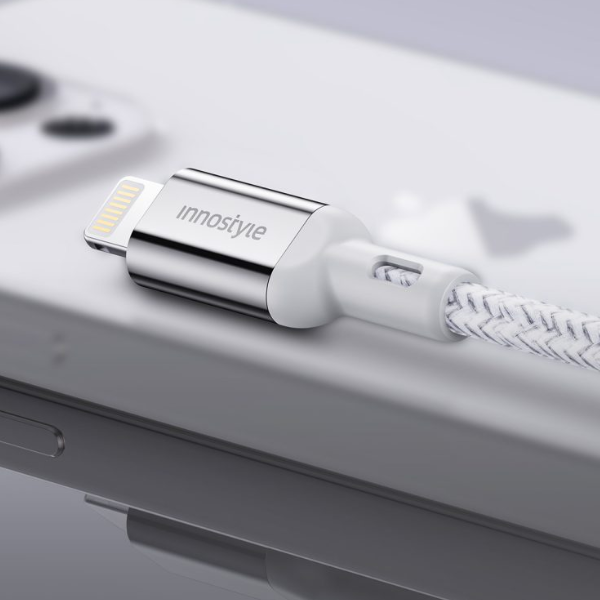 Cáp Innostyle Powerflex USB-A to Lightning MFI 1.5M 12W IAL150AL | Giá rẻ