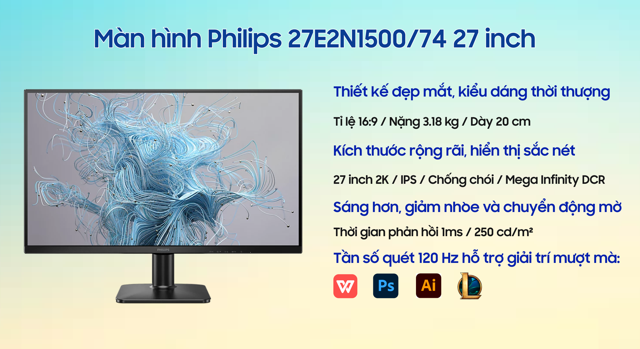 Màn hình Philips 27E2N1500/74 27 inch