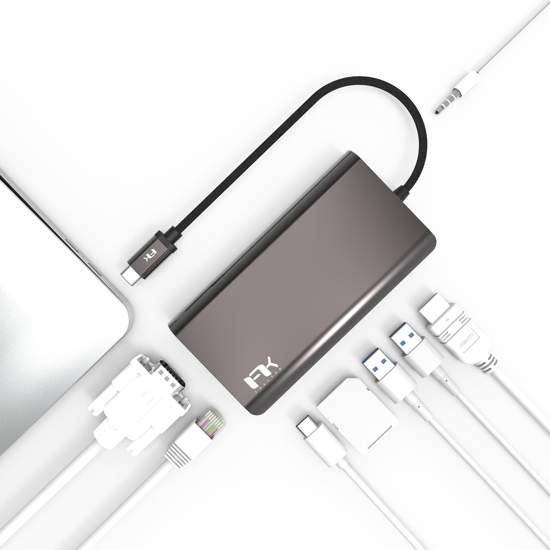 Hub Macbook FEELTEK USB-C Lego hub 8 in 1 chính hãng, giá rẻ nhất