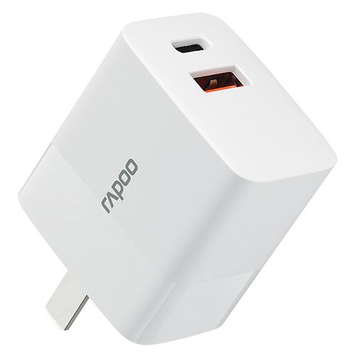 Củ sạc nhanh Rapoo PA20 20W 2 cổng USB-A Type-C | Giá rẻ
