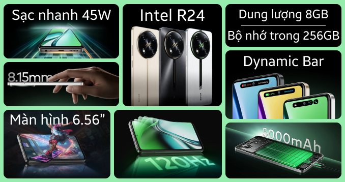 Điện thoại Itel RS4 8GB 256GB - Cũ Trầy Xước | Giá rẻ