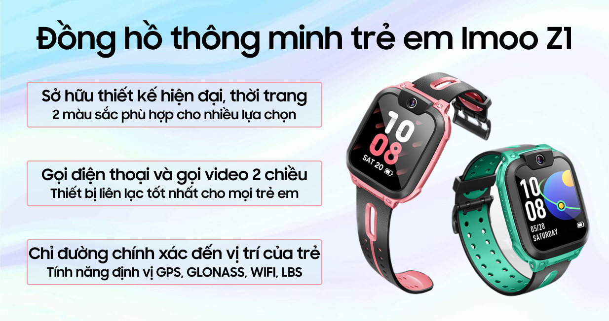 Đồng hồ định vị trẻ em imoo Z1 giá rẻ | Giảm 854K, Tặng sim