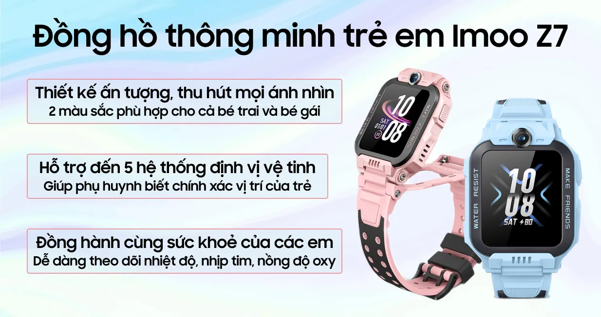 Đồng hồ định vị trẻ em imoo Z7 giá rẻ | Góp 0%, Nhiều ưu đãi