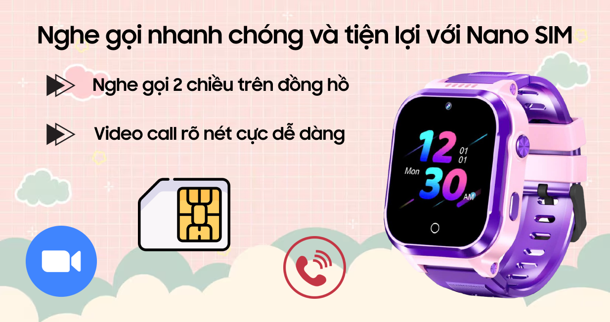 Đồng hồ thông minh trẻ em Mykid 4G Lite V2 - Đã Kích Hoạt | Giá rẻ