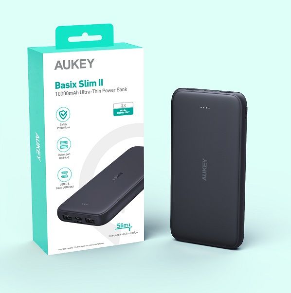 Pin sạc dự phòng Aukey Basix Slim PB N99 10000mAh - Cũ | Giá rẻ