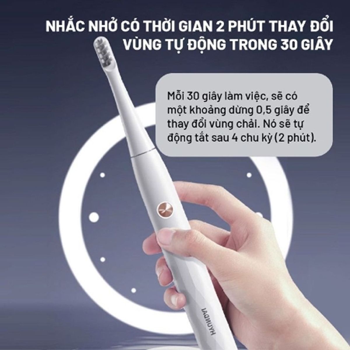 Bàn chải điện Hyundai OC-012-GY | Giá rẻ