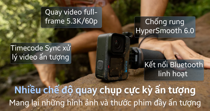Camera hành trình GoPro Hero 12 Bundle Black | Giá rẻ, cao cấp