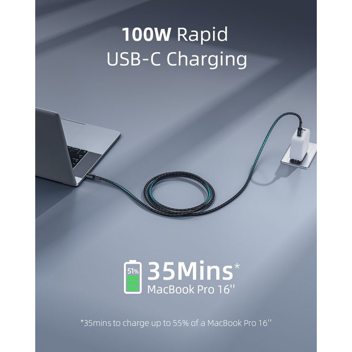 Cáp Innostyle PowerFlex USB-C to C 100W 2m ICC200 | Giá rẻ
