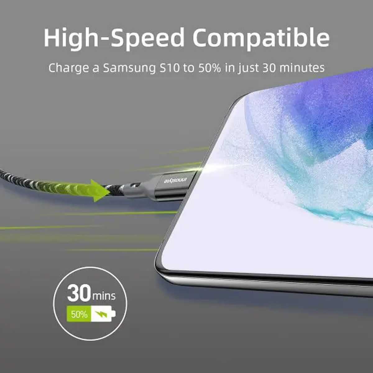 Cáp Innostyle Powerflex USB-C to USB-C 60W 1.5 mét ICC150AL | Giá rẻ