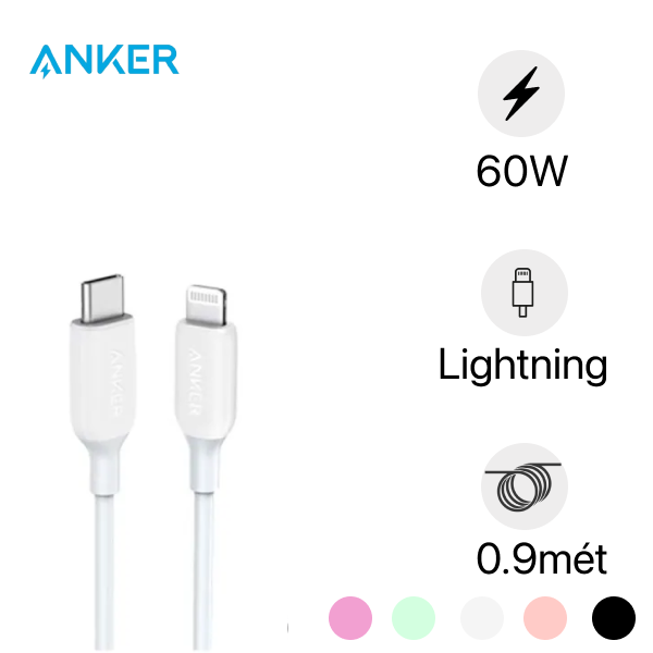 So sánh Cáp Anker Powerline Flow III USB-C to Lightning A8662 0.9m và ...