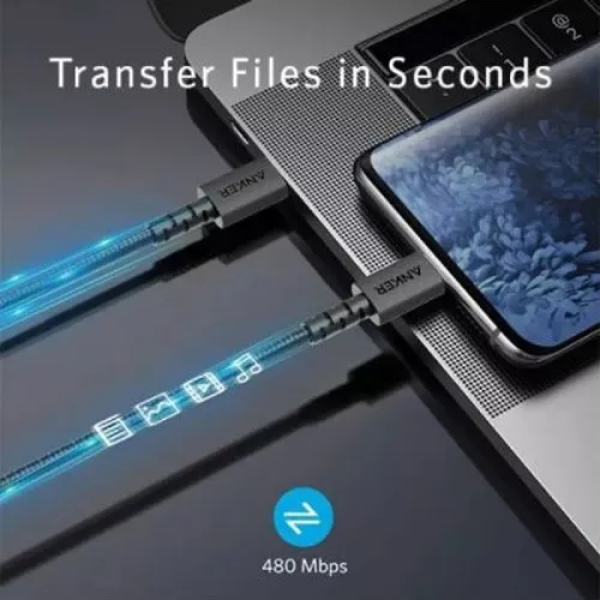 Cáp Anker 322 USB-C TO USB-L 1.8m Nylon A81B6H | Giá rẻ