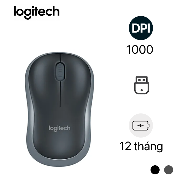 So sánh Chuột không dây Logitech M186 và Chuột không dây Logitech M185