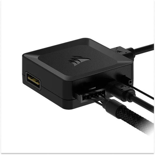 Bộ điều khiển quạt máy tính và dây đèn RGB Corsair ICUE Link System Hub ...