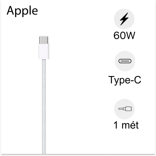 Cáp USB-C to Type-C Apple MW493ZA/A dây dù 1m chính hãng | Giá rẻ, ưu ...