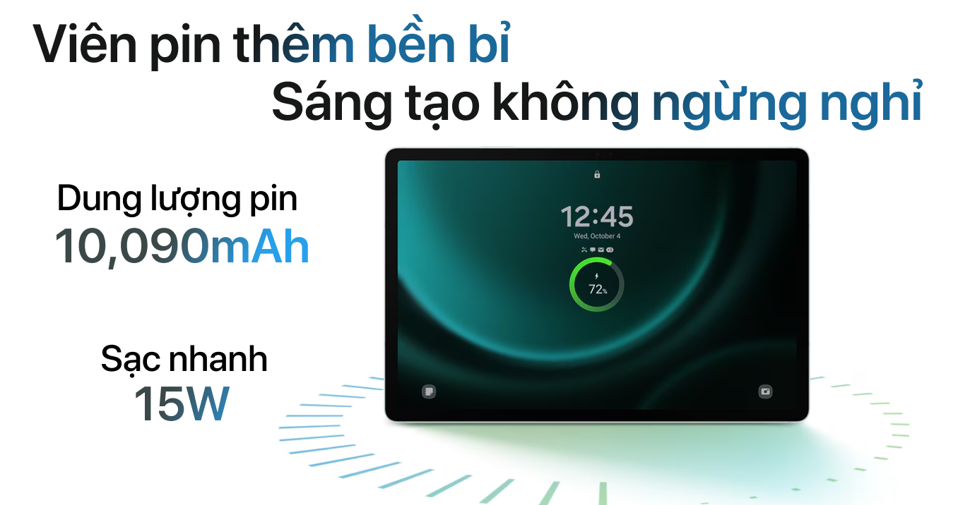 Samsung Galaxy Tab S9 FE Plus Wifi (12/256GB) chính hãng