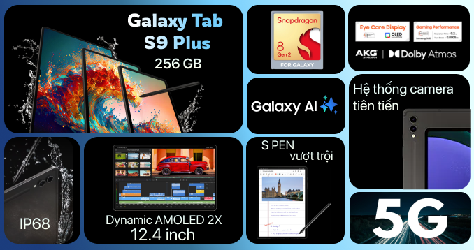 Samsung Galaxy Tab S9+ (Plus) | Giá tốt, quà hấp dẫn