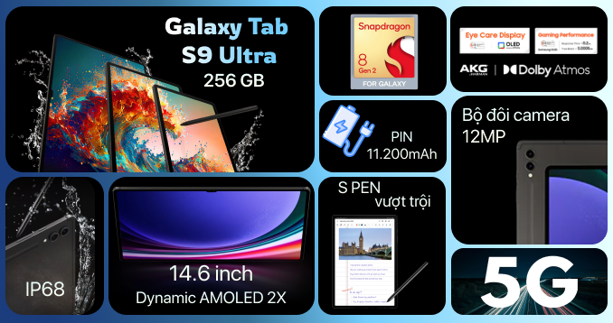 Samsung Galaxy Tab S9 Ultra 12GB 256GB - Đã Kích Hoạt | Giá rẻ