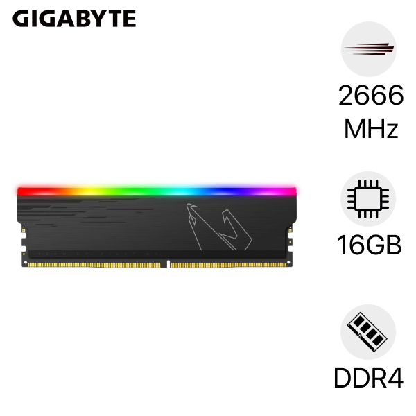 RAM PC Gigabyte 16GB 2 8GB DDR4 3333 GP-ARS16G33 | Giá rẻ