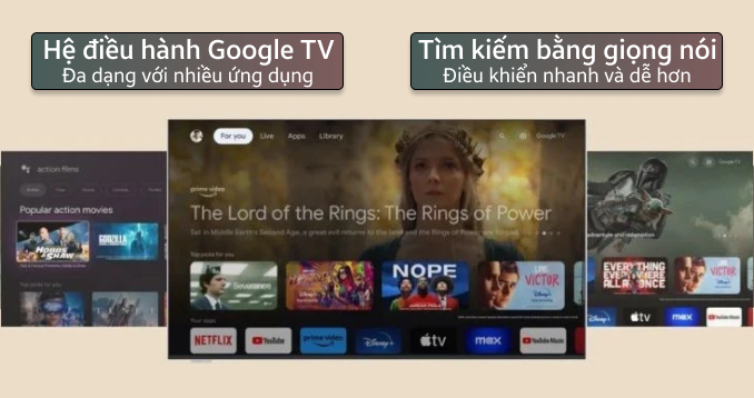 Google Tivi Coocaa khung tranh QLED 4K 55 inch 55LN7000G | Giá rẻ, trả ...