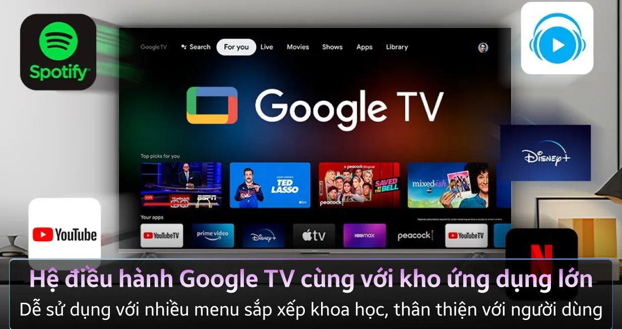 Google Tivi QLED TCL 4K 85 inch 85P8K | Giá rẻ, Góp 0%