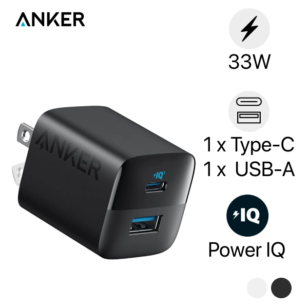 Củ sạc Anker 33W 2 cổng Type C - USB-A A2331 | Giá rẻ