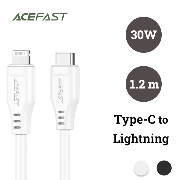 Cáp Type-C to Lightning Acefast C3-01 chuẩn MFi 1.2M - Cũ | Giá rẻ