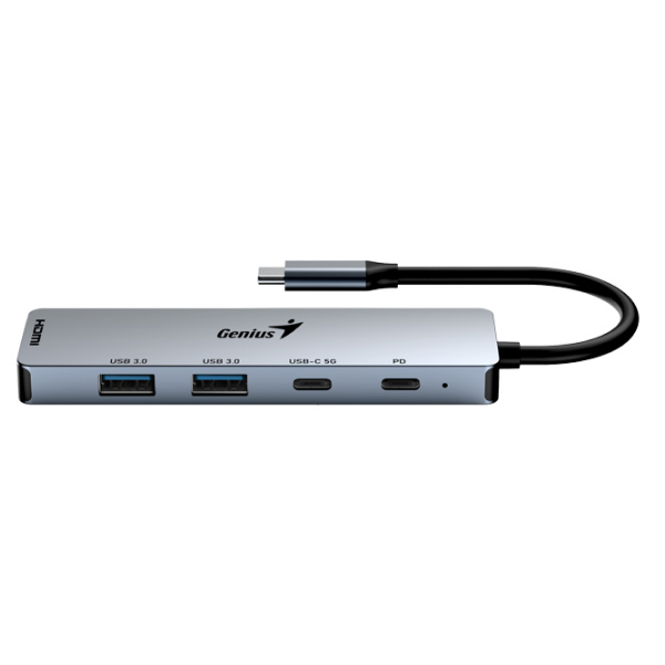 Hub chuyển đổi Genius UH-500 type-C 5 in 1 (HDMI 4K60Hz) | Giá rẻ