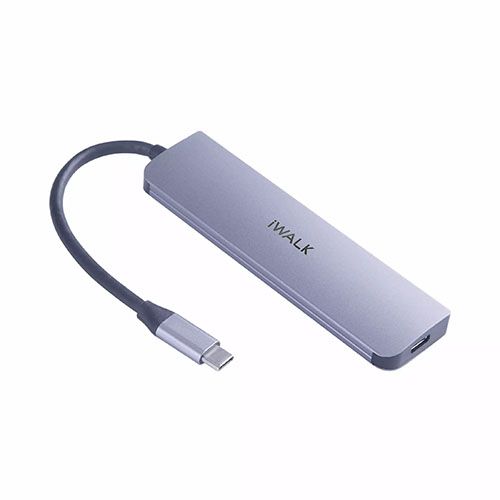 Hub chuyển đổi Type C iWalk ADH001-016A 5 in 1 | Giá rẻ