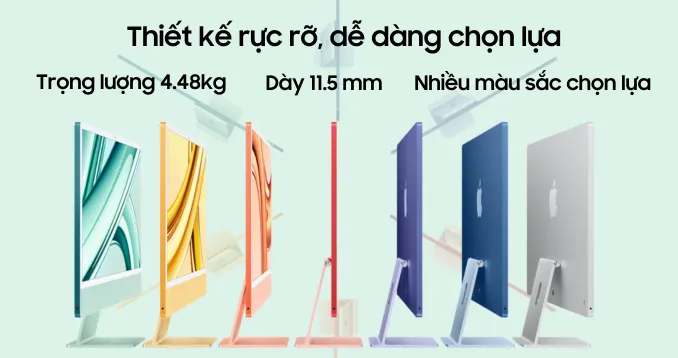 iMac M3 24 inch 8GB 256GB 8CPU 10GPU - Cũ Đẹp | Giá rẻ