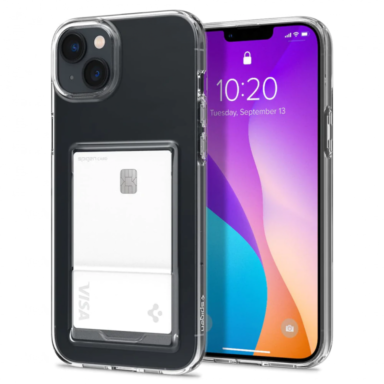 Ốp lưng iPhone 14 Spigen Ultra Crystal Slot Dual Crystal Clear | Giá rẻ