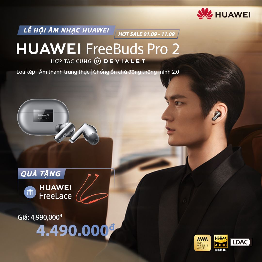 Tai nghe không dây Huawei Freebuds Pro 2 - Cũ | Giá rẻ