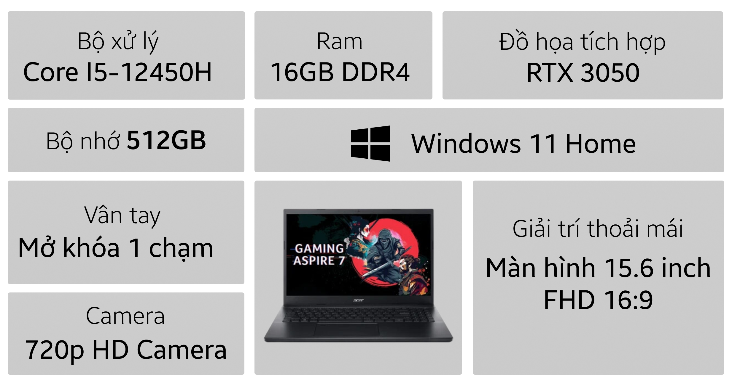 Laptop Acer Aspire 7 A715-76G-5806 - Đã Kích Hoạt | Giá rẻ