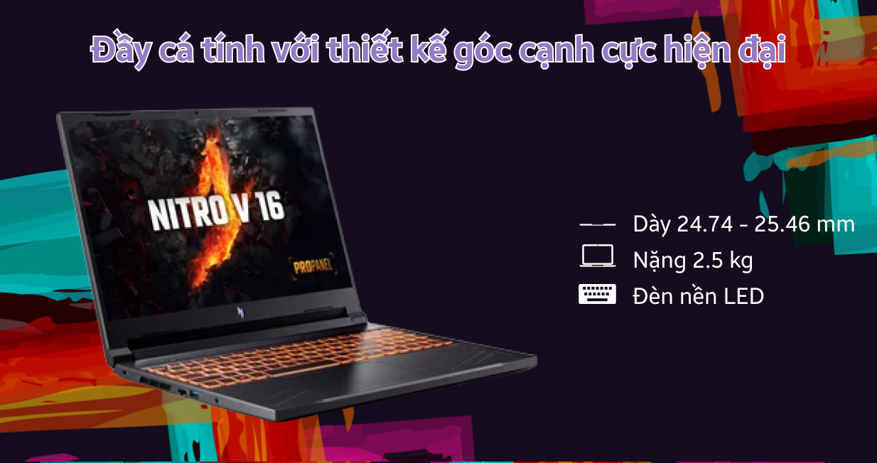 Laptop Gaming Acer Nitro V ANV16-41-R36Y | Giá rẻ, trả góp 0%