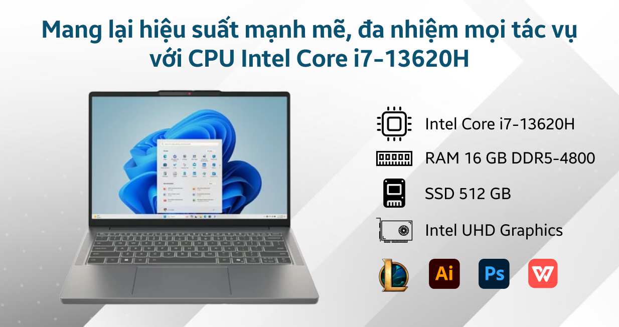 Laptop Lenovo IdeaPad Slim 3 16IRH10 83K20001VN - Đã Kích Hoạt | Giá rẻ
