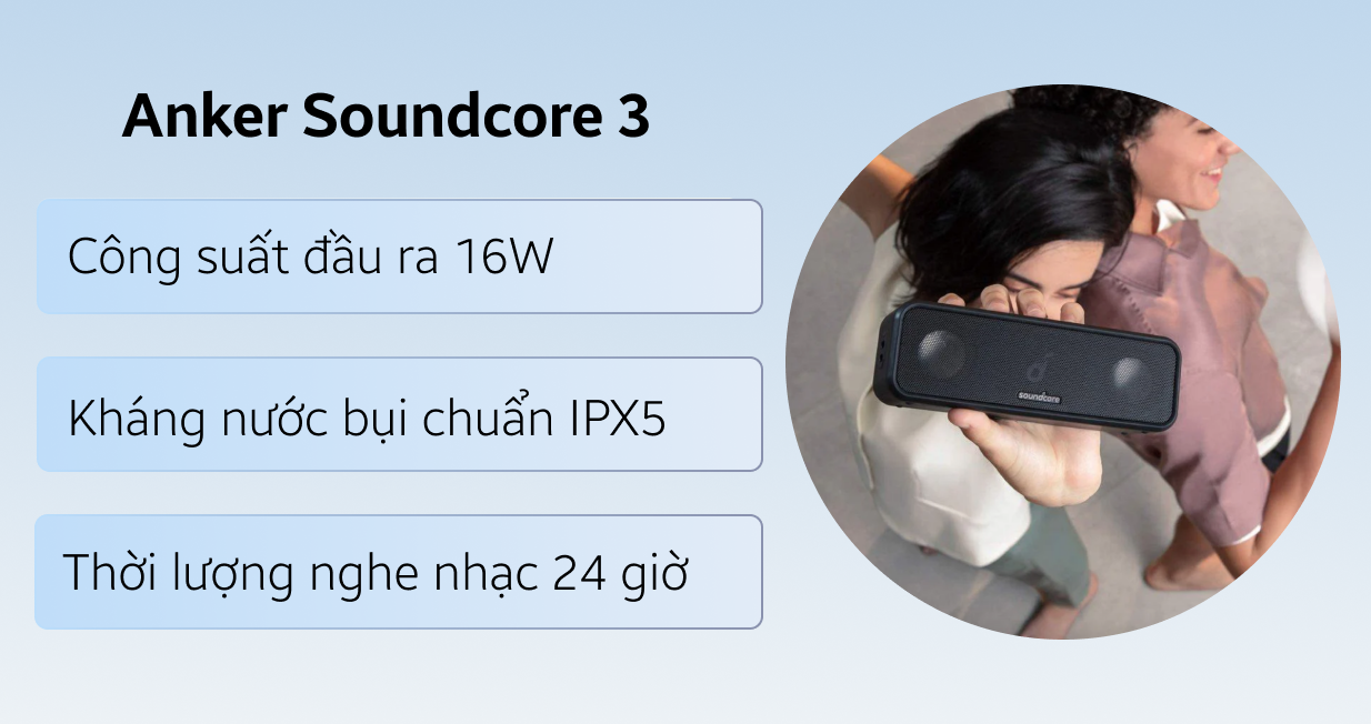 Loa Bluetooth Anker Soundcore 3 | Giá rẻ, ưu đãi tốt