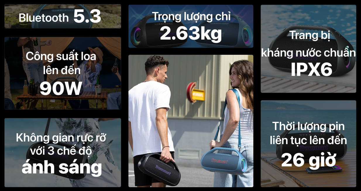 Loa Bluetooth Tronsmart Bang 2 90W | Giá rẻ, ưu đãi tốt