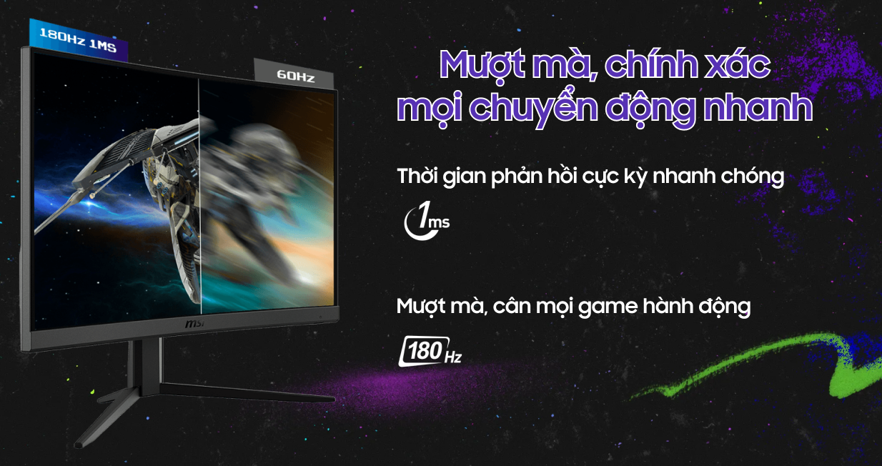 Màn hình cong Gaming MSI G24C4 E2 24 inch | Giá rẻ, trả góp 0%