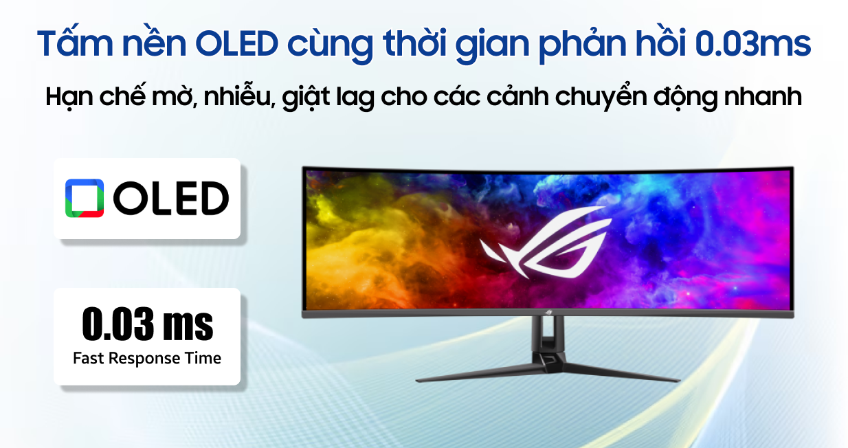 Màn hình Gaming ASUS ROG Swift OLED PG49WCD 49 inch | Giá rẻ, trả góp 0%